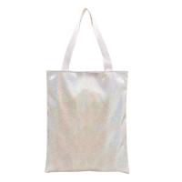 China Customizable Colorful Canvas Sublimation Blank Tote Bags Fashionable Heat Transfer Shopping Bag For Advertising for sale