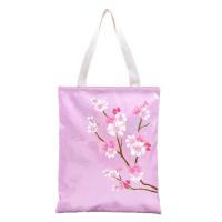 China Customizable Colorful Canvas Sublimation Blank Tote Bags Fashionable Heat Transfer Shopping Bag For Advertising for sale