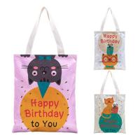 China Customizable Colorful Canvas Sublimation Blank Tote Bags Fashionable Heat Transfer Shopping Bag For Advertising for sale