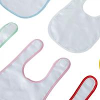 China Sublimation Blank Polyester Baby Bibs For Custom Printing for sale