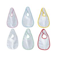 China Sublimation Blank Polyester Baby Bibs For Custom Printing for sale