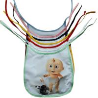 China Washable Sublimation Baby Blanks Baby Bib For Sublimation Printing for sale