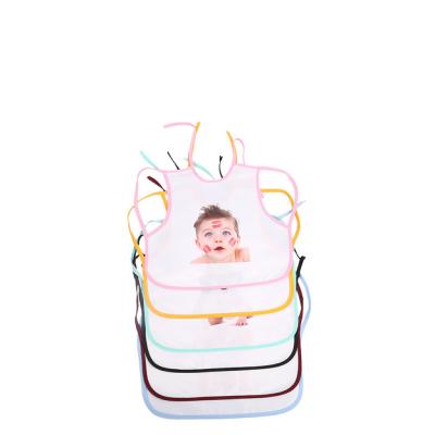 China Custom Polyester Sublimation Baby Bib Blanks For Heat Press for sale