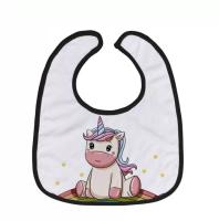 China Polyester Cotton Infant Bibs DIY Sublimation Blank Baby Bibs For Heat Transfer Printing for sale