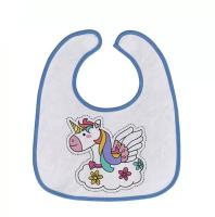 China Polyester Cotton Infant Bibs DIY Sublimation Blank Baby Bibs For Heat Transfer Printing for sale