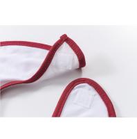 China Polyester Cotton Infant Bibs DIY Sublimation Blank Baby Bibs For Heat Transfer Printing for sale