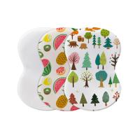China Blank White Polyester Sublimation Baby Burp Cloth for sale