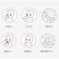 China Blank White Polyester Sublimation Baby Burp Cloth for sale