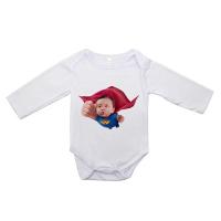 China Newborn Infant Long Sleeve Sublimation Onesie Blanks For Heat Transfer Printing Onesies For Sublimation for sale