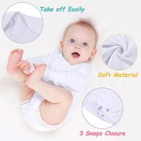 China Custom Colored Newborn Sublimation Onesie Blanks Short Sleeves Sublimation Romper for sale