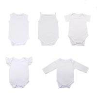 China Cotton Feel Polyester Onesie Blanks Short Sleeve Sublimation Romper Blanks for sale