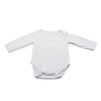 China Newborn Infant Long Sleeve Sublimation Onesie Blanks For Heat Transfer Printing Onesies For Sublimation for sale