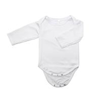 China Newborn Infant Long Sleeve Sublimation Onesie Blanks For Heat Transfer Printing Onesies For Sublimation for sale