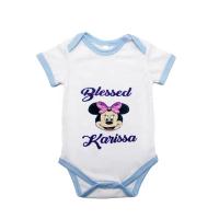 China Custom Colored Newborn Sublimation Onesie Blanks Short Sleeves Sublimation Romper for sale