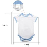 China Custom Colored Newborn Sublimation Onesie Blanks Short Sleeves Sublimation Romper for sale