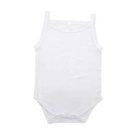 China Blank White Sublimation Baby Vest Onesie Custom Infant Bodysuit Blanks for sale