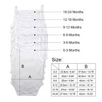 China Blank White Sublimation Baby Vest Onesie Custom Infant Bodysuit Blanks for sale