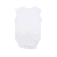 China Sleeveless White Newborn Rompers Crawl Suit For Sublimation Photos Printing for sale