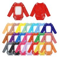 China Multicolored Tie Die Long Sleeve Sublimation Onesie Blanks for sale