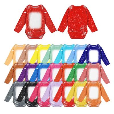 China Multicolored Tie Die Long Sleeve Sublimation Onesie Blanks for sale