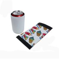 China Customized Sublimation Can Cooler Blanks With Black Edge Neoprene Sublimation Koozies for sale