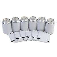 China Foldable 12 Oz Sublimation Beer Can Cooler Neoprene Sublimation Blanks Diy Custom Sublimation Can Cooler for sale
