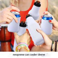 China Foldable 12 Oz Sublimation Beer Can Cooler Neoprene Sublimation Blanks Diy Custom Sublimation Can Cooler for sale