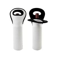 China Custom Sublimation Wine Bag Portable Insulated Neoprene Bottle Sleeve Wine Bottle Tote for sale