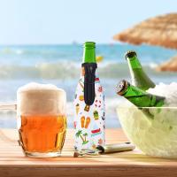 China Custom Logo Sublimation Coolers With Zipper 12oz Sublimation Can Cooler for sale