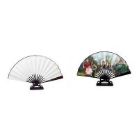 China Diy Custom Blank 8 Inch And 10 Inch Silk Sublimation Hand Fans For Heat Press for sale