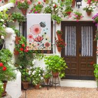 China White Sublimation Garden Flag Blanks For DIY Personalized Double Sided Photo Printing for sale