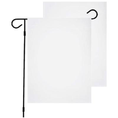 China White Sublimation Garden Flag Blanks For DIY Personalized Double Sided Photo Printing for sale