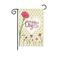 China White Sublimation Garden Flag Blanks For DIY Personalized Double Sided Photo Printing for sale