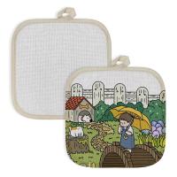 China DIY Customized Sublimation Heat Insulated Pad For Kitchen Pot Holders For Sublimation for sale