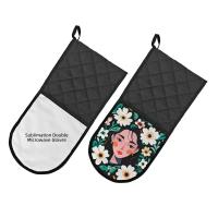 China Custom Oven Mitt Sublimation Microwave Mittens Best Heat Resistant Gloves For Sublimation Practical And Stylish for sale