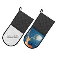 China Custom Oven Mitt Sublimation Microwave Mittens Best Heat Resistant Gloves For Sublimation Practical And Stylish for sale