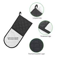 China Custom Oven Mitt Sublimation Microwave Mittens Best Heat Resistant Gloves For Sublimation Practical And Stylish for sale