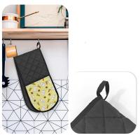 China Custom Oven Mitt Sublimation Microwave Mittens Best Heat Resistant Gloves For Sublimation Practical And Stylish for sale