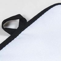 China Diy Custom Sublimation Heat Insulated Pad With Black Edge For Kitchen Polyester Placemats For Sublimation for sale