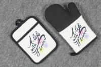 China Photo Printing Sublimation Oven Mitt And Sublimation Placemats Blanks Custom Sublimation Kitchen Accessories for sale
