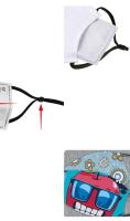 China Custom Reusable Blank Sublimation Face Mask For Adult And Kids for sale