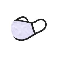 China Dustproof Sublimation Face Mask Blanks With Black Edge For Sublimation Heat Transfer Printing for sale