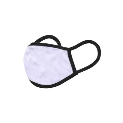 China Dustproof Sublimation Face Mask Blanks With Black Edge For Sublimation Heat Transfer Printing for sale