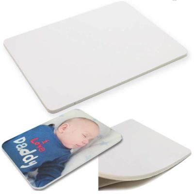 China Personalized White Rubber Sublimation Mousepad Blanks For Sublimation Heat Transfer Printing for sale