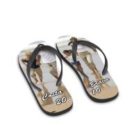 China Customized Sublimation Flip Flops Slippers Blanks For Kids And For Adult for sale