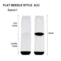China Blank Polyester White Sublimation Socks For Customized Photos Printing for sale
