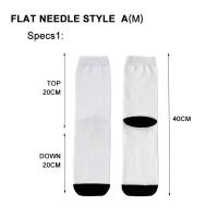 China Blank Polyester White Sublimation Socks For Customized Photos Printing for sale