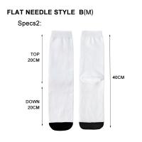 China Blank Polyester White Sublimation Socks For Customized Photos Printing for sale