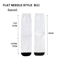China Blank Polyester White Sublimation Socks For Customized Photos Printing for sale