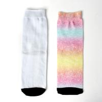 China Blank Polyester White Sublimation Socks For Customized Photos Printing for sale